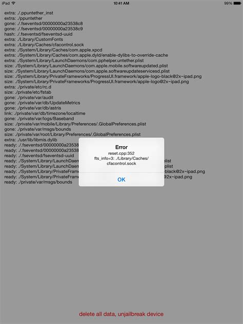 Getting An Error While Running Cydia Eraser Try This IOS Hacker