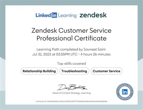 savneet saini on linkedin certificate of completion