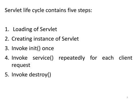 Servlet Life Cycle Ppt