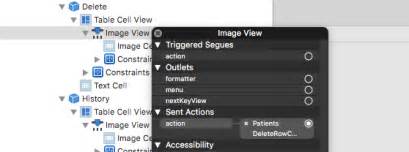 Cocoa Nstablecellview Image View Action Stack Overflow