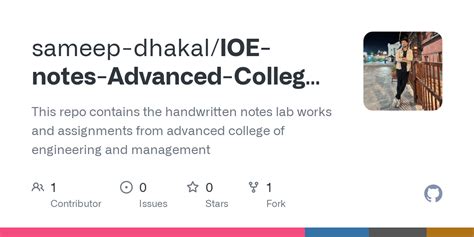 Github Sameep Dhakal Ioe Notes Advanced College Of Engineering And Management This Repo