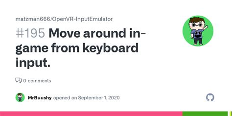 move around in game from keyboard input · issue 195 · matzman666