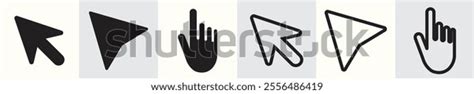 collection six computer cursor icons including stock vector royalty free 2556486419 shutterstock