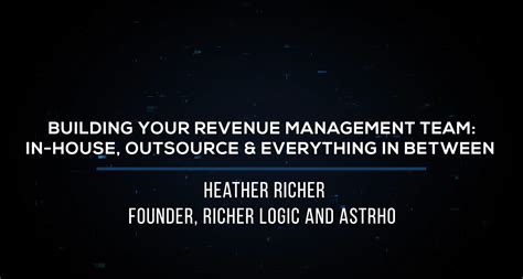 How To Find The Best Fit Revenue Management Model For Your Organization Hiring Internally Vs