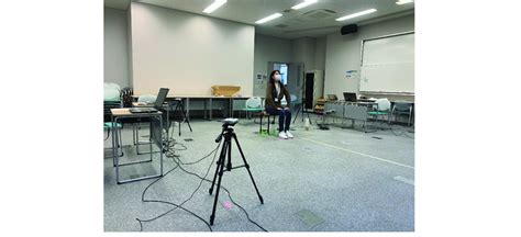 experimental setup with an azure kinect dk connected directly to a
