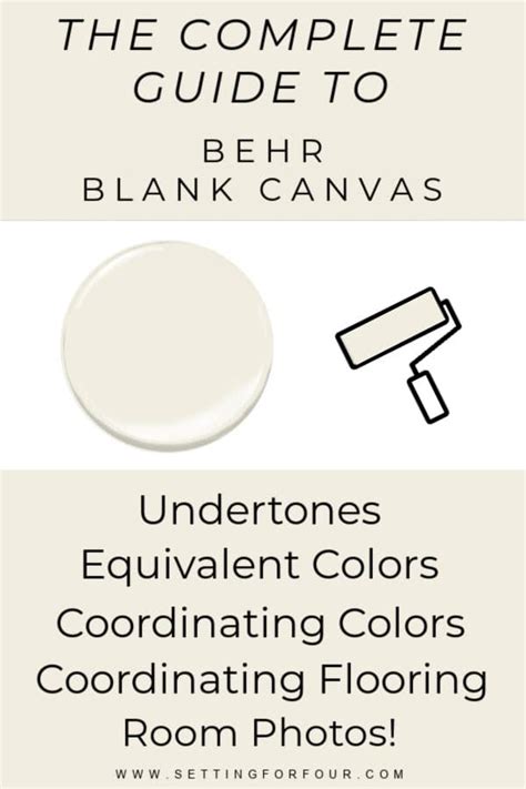 Behr Blank Canvas Color Review Setting For Four Interiors
