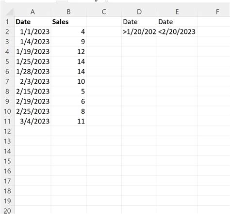 excel advanced filter how to filter using date range