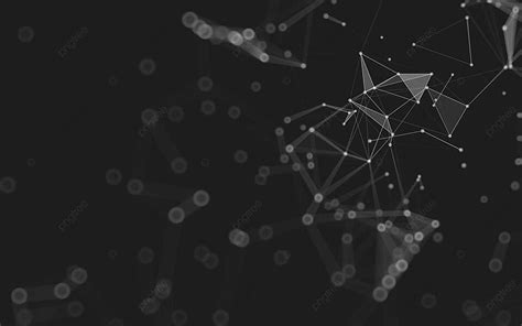 Polygonal Technology Background With Data Visualization Technology Cyber Bokeh Photo And Picture