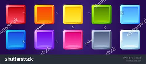 Set Game Ui App Icons Square Stock Vector Royalty Free 2063181665
