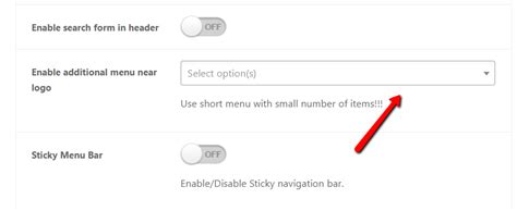 Setting Menus