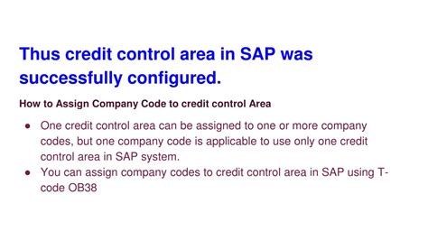 PPT Credit Control Area In SAP PowerPoint Presentation Free Download ID