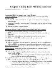 Chapter 6 Long Term Memory Structure Pdf Chapter 6 Long Term Memory Structure Wednesday