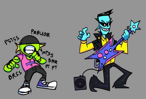 So I Drew Some Random Characters Based On Fnf Style Scrolller