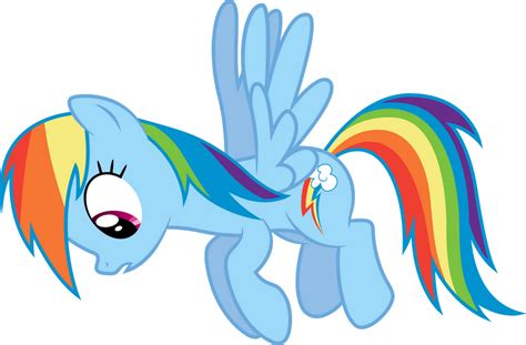 Rainbow Dash Looking Down By Dipi11 On Deviantart