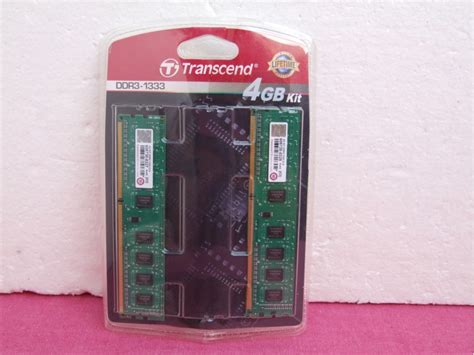 transcend 4gb kit ddr3 1333mhz memorije za pc novo gara