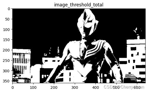 【numpy】图像处理——全局阈值处理（二值化）全局阈值二值化 Csdn博客