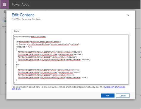 Make A Field As Mandatory By Using Javascript In Dynamics 365 Crmonce