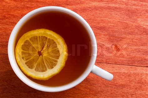 Tee Mit Zitrone Stock Bild Colourbox
