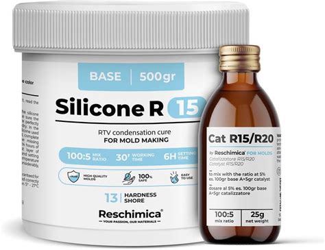 R15 500 Gr Goma De Silicona Liquida Específica Para Realizar Moldes