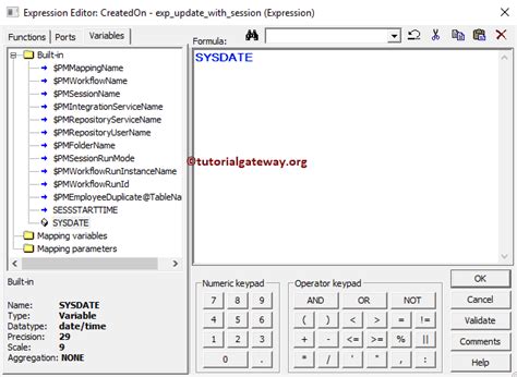 informatica update strategy using session properties