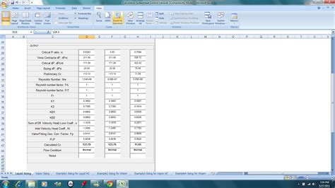 Relief Valve Sizing Spreadsheet For Welcome To Klm Technology Group Engineering Design