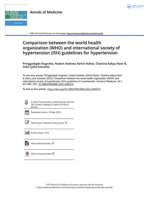 Comparison Between The World Health Organization Who And International