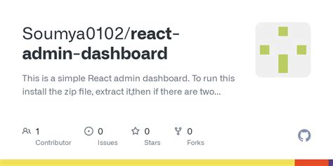github soumya0102 react admin dashboard this is a simple react admin dashboard to run this