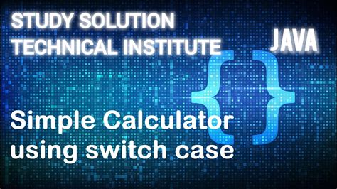 Simple Calculator | Simple Calculator using switch case - YouTube