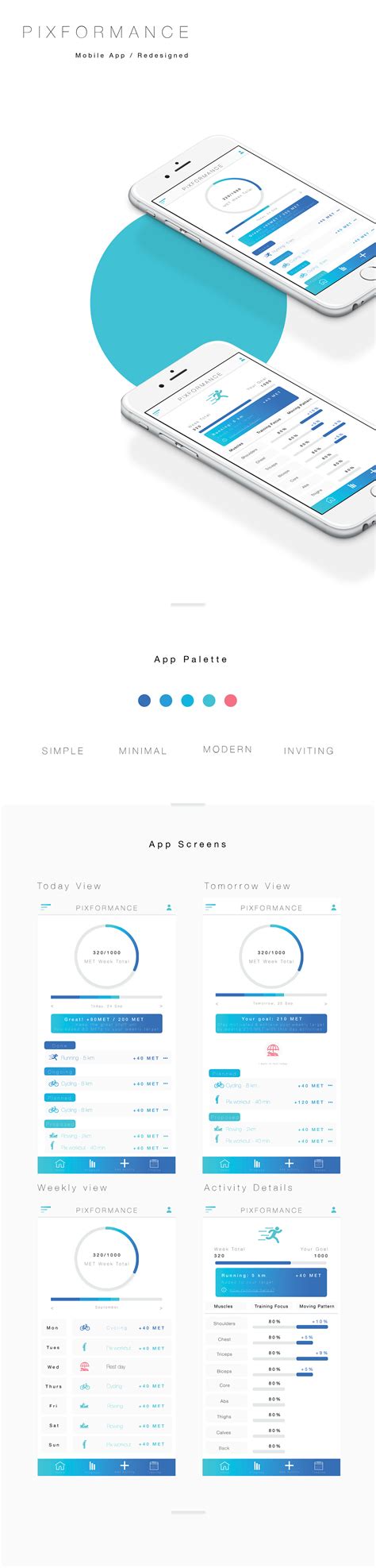Pixformance Mobile App Concept On Behance