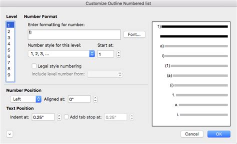 Outline Numbering In Word For Macos Best Practices Brandwares