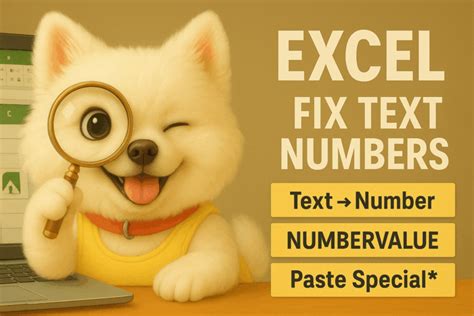 Excel 求和无法工作 — 数字为文本时的 7 种解决方案（包括快速诊断）