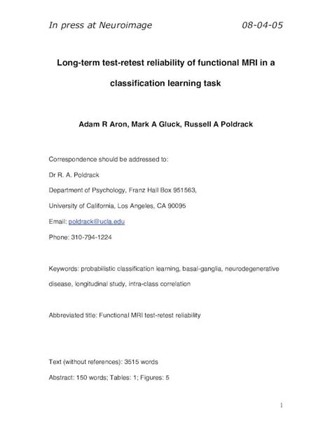 pdf long term test retest reliability of functional mri in a