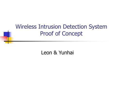 ppt wireless intrusion detection system proof of concept powerpoint