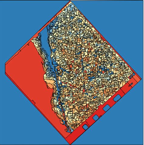 Python Select Border Region From Segmented Image Geographic
