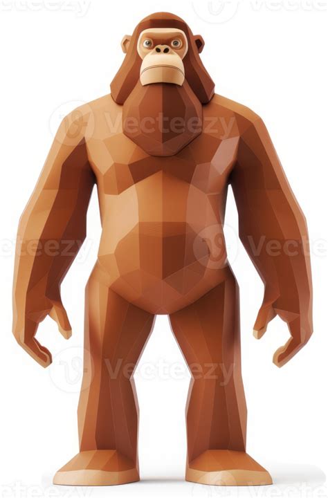Geometric Representation Of A Large Primate Figure 60692035 Png