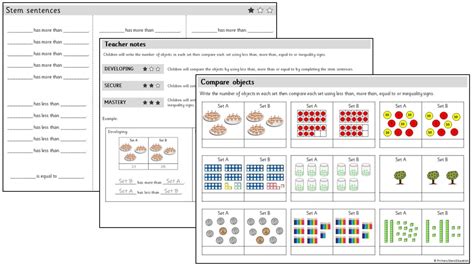 Compare Objects Within Practical Primary Stars Education