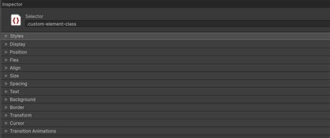 Extend The Ui Builder Inspector Panel To Show Custom Styles Unity