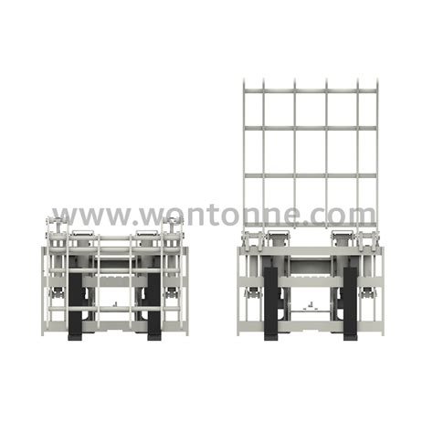 Hinged Broke Handler Without Forks Forklift Attachments