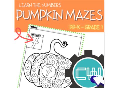 Pumpkin Puzzle Number Maze Pack Navigating Numerical Adventures