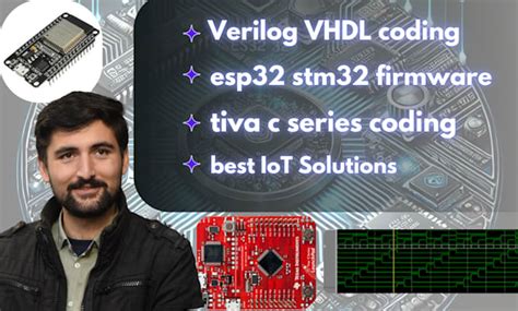 Do Esp32 Tiva C Msp430 Esp8266 Nrf52 And Vhdl Verilog Coding By Aftab