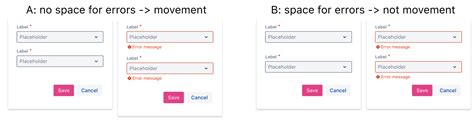 Input Fields Is It OK For A Form Element To Shift When A Related Error Message Appears User