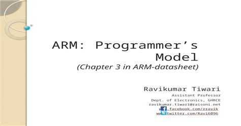 Arm Programmers Model