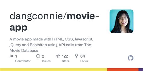 GitHub Dangconnie Movie App A Movie App Made With HTML CSS Javascript JQuery And Bootstrap