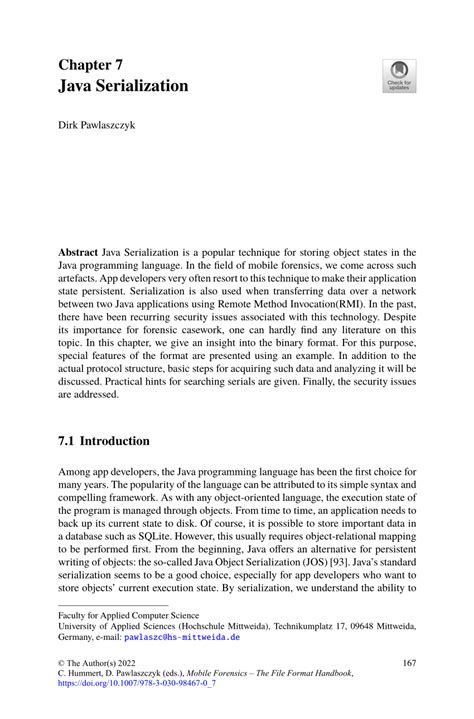 pdf java serialization