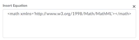equation editor toolbar elearning lansing community college