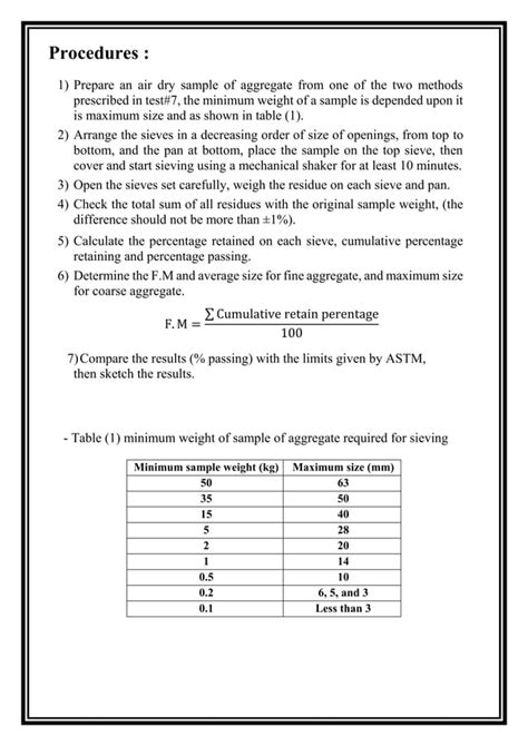 Sieve Analysis Of Fine And Coarse Aggregate Jameel Academy Pdf Civil Engineering Industry