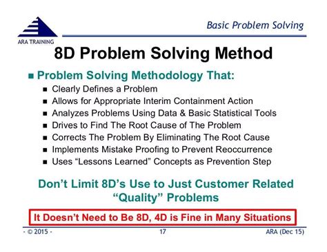 8d Problem Solving Method Complete Presentation 1pdf