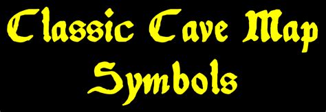 Comments Classic Cave Map Symbols By MarkGosbell