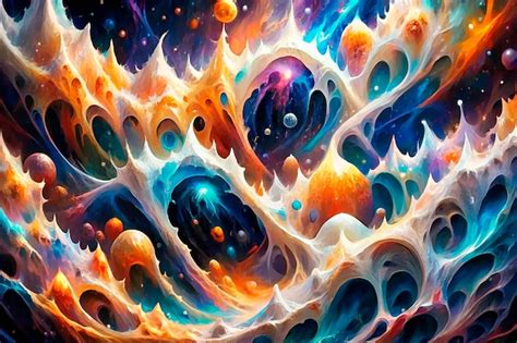Premium Vector Beautiful Colorful Magnificent Cosmic Genesis Emergent