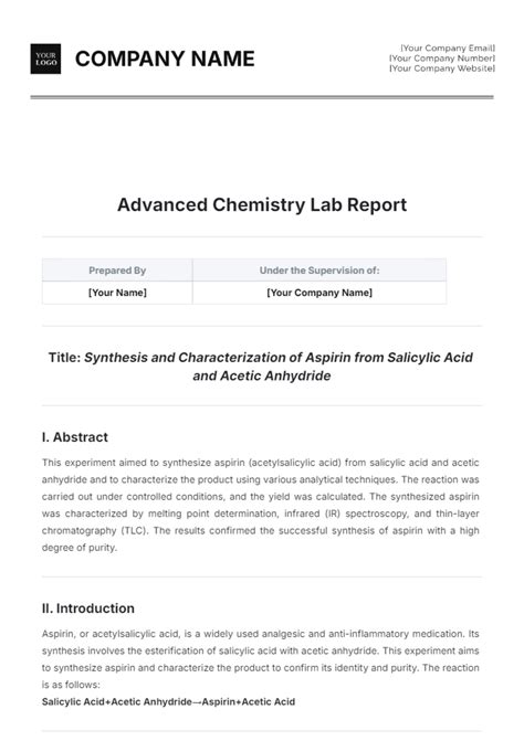 Free Chemistry Templates To Edit Online